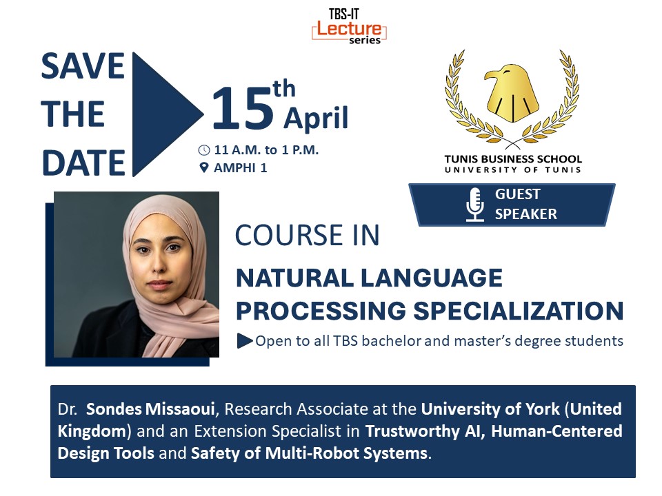 TBS-IT Lecture Series: Course in Natural Language Processing ...